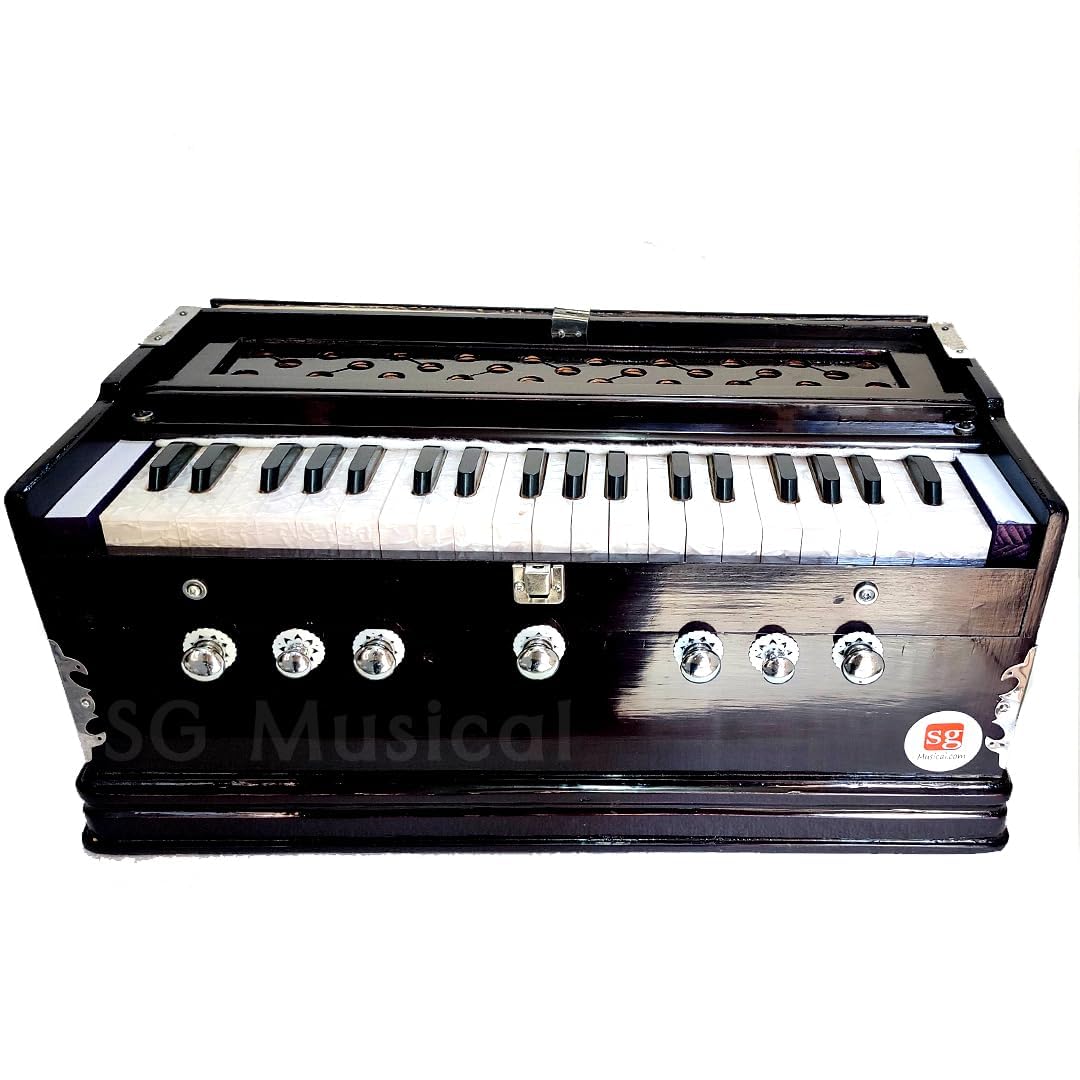 Sgmusical Double Bellow Harmonium Musical Instrument 39 Keys 7 Stopper ...