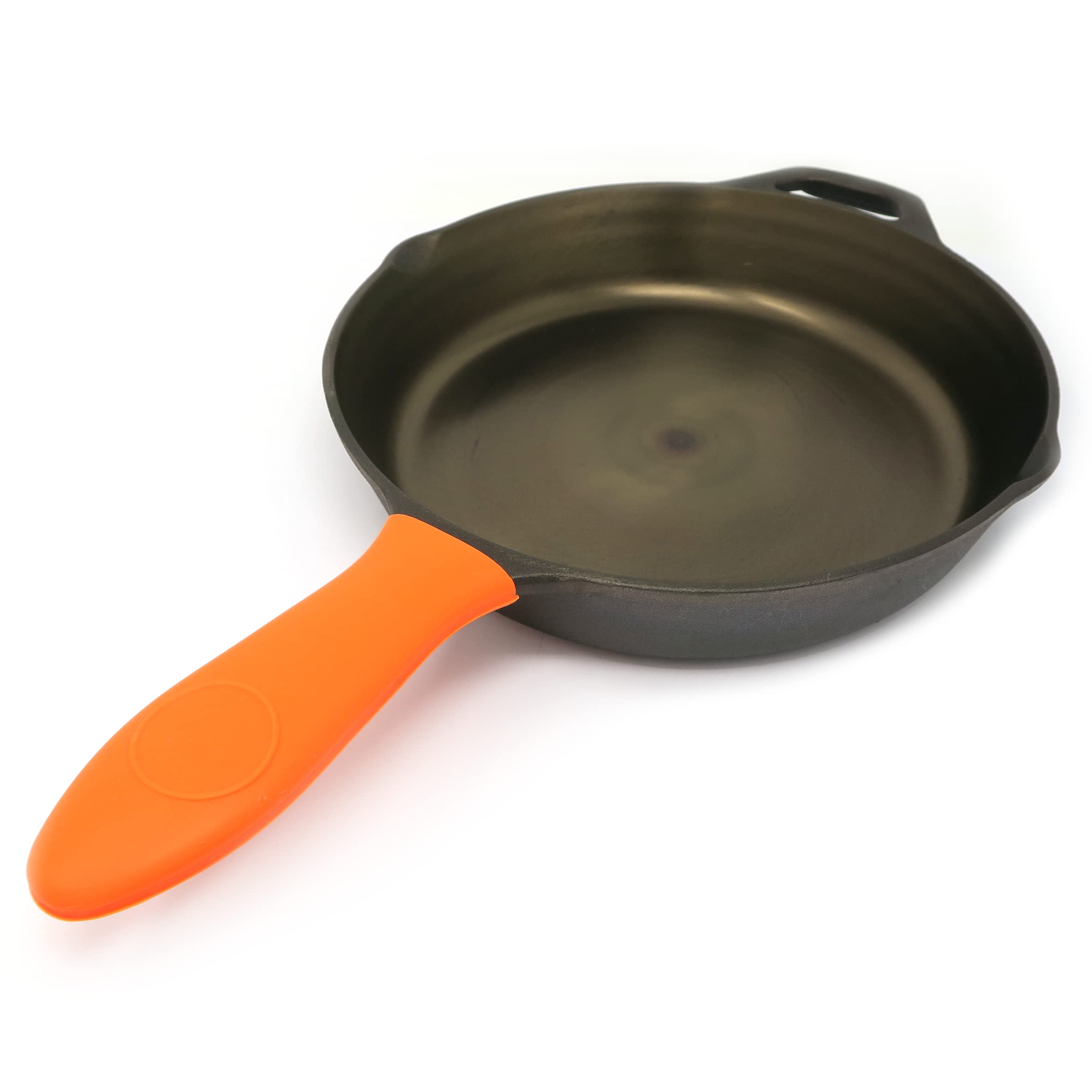Smooth Cast Iron Skillet Pan 26 cm - Large Polished Pre-Seasoned Frying ...