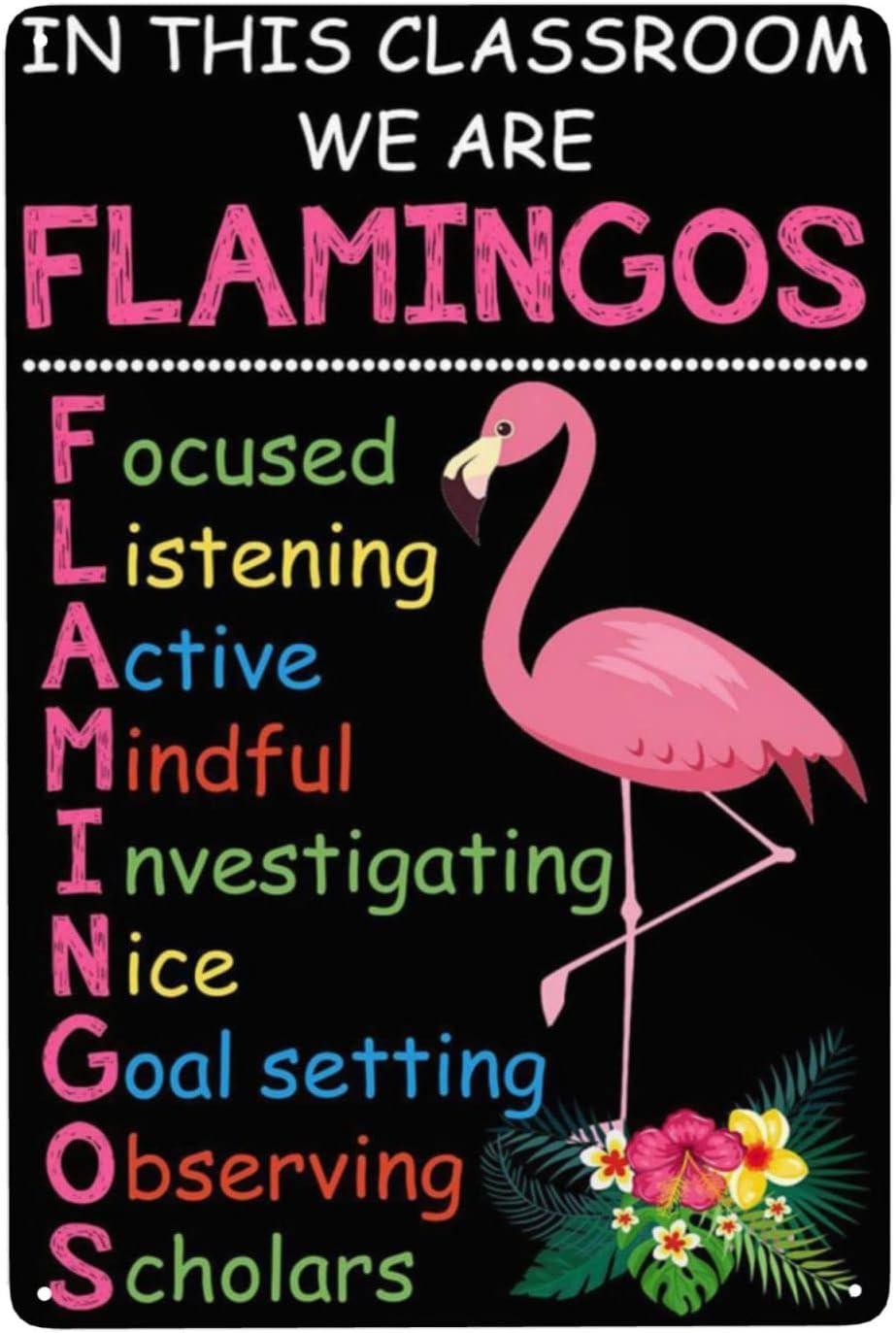 Amazon.com: In This Classroom We Are Flamingos Focused And Listening ...