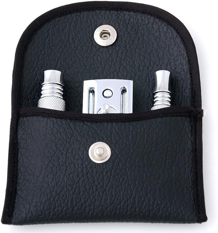 Amazon.com: Safety Razor Travel Kit with Case : Beauty & Personal Care