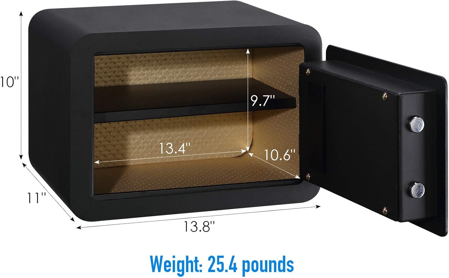 Tenamic Safe Box 0.85 Cubic Feet Electronic Digital Security Box ...