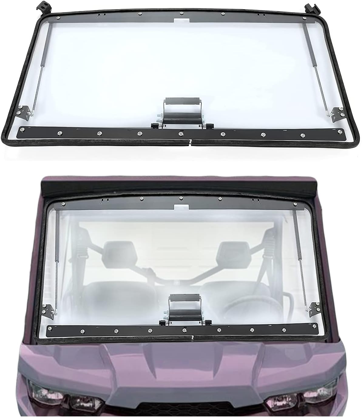 Amazon.com: KUAFU Flip Up Windshield Compatible with 2016-2021 Can-Am ...