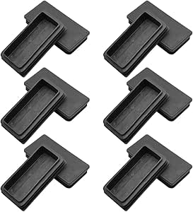 Amazon.com: Suiwotin 12PCS 2 x 4 Inch (50x100mm) Rectangle Black ...