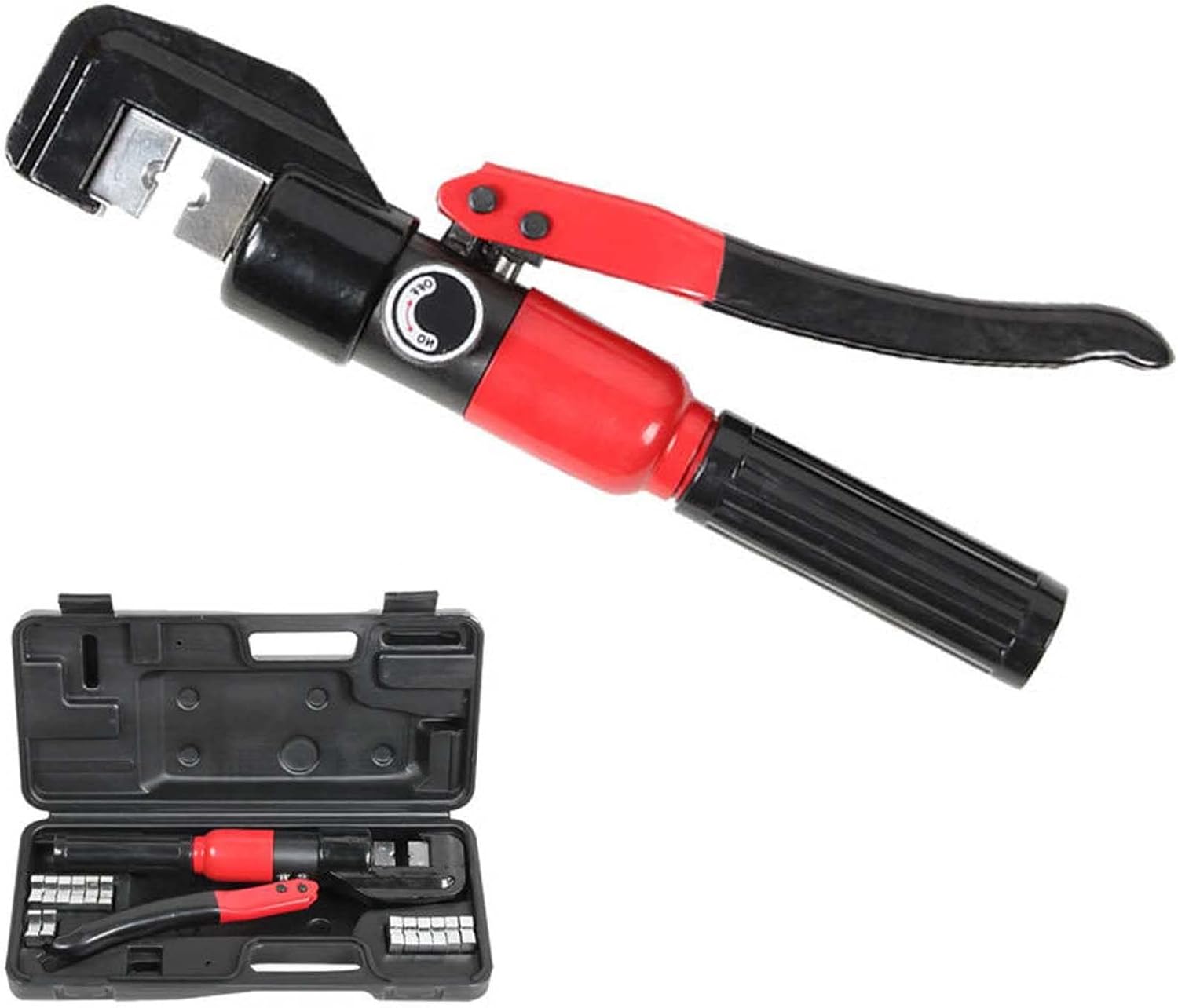 Amazon.com : XYEJL Red Hydraulic Pliers, Hand Crimper Crimping Tool ...