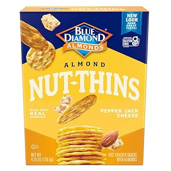 Amazon.com: Blue Diamond Almonds Nut Thins Cracker Crisps, Pepper Jack ...