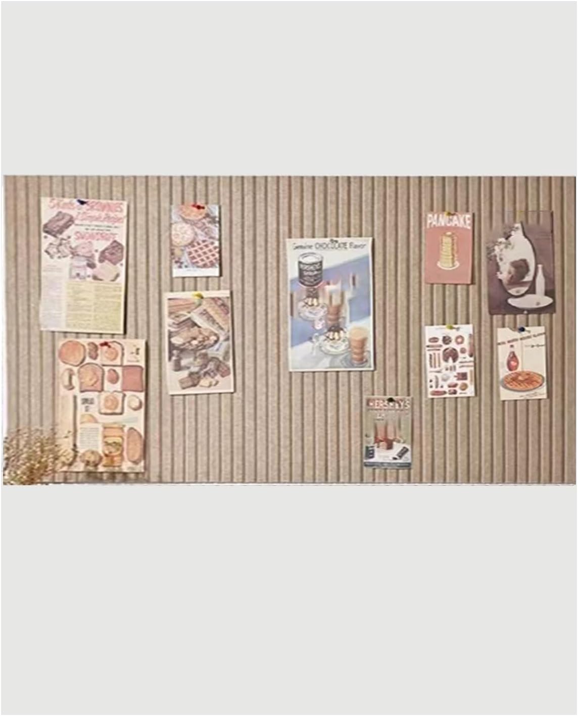 Bulletin Board 60x40 cm, Decorative Felt Pin Board, 0.9cm Thick ...