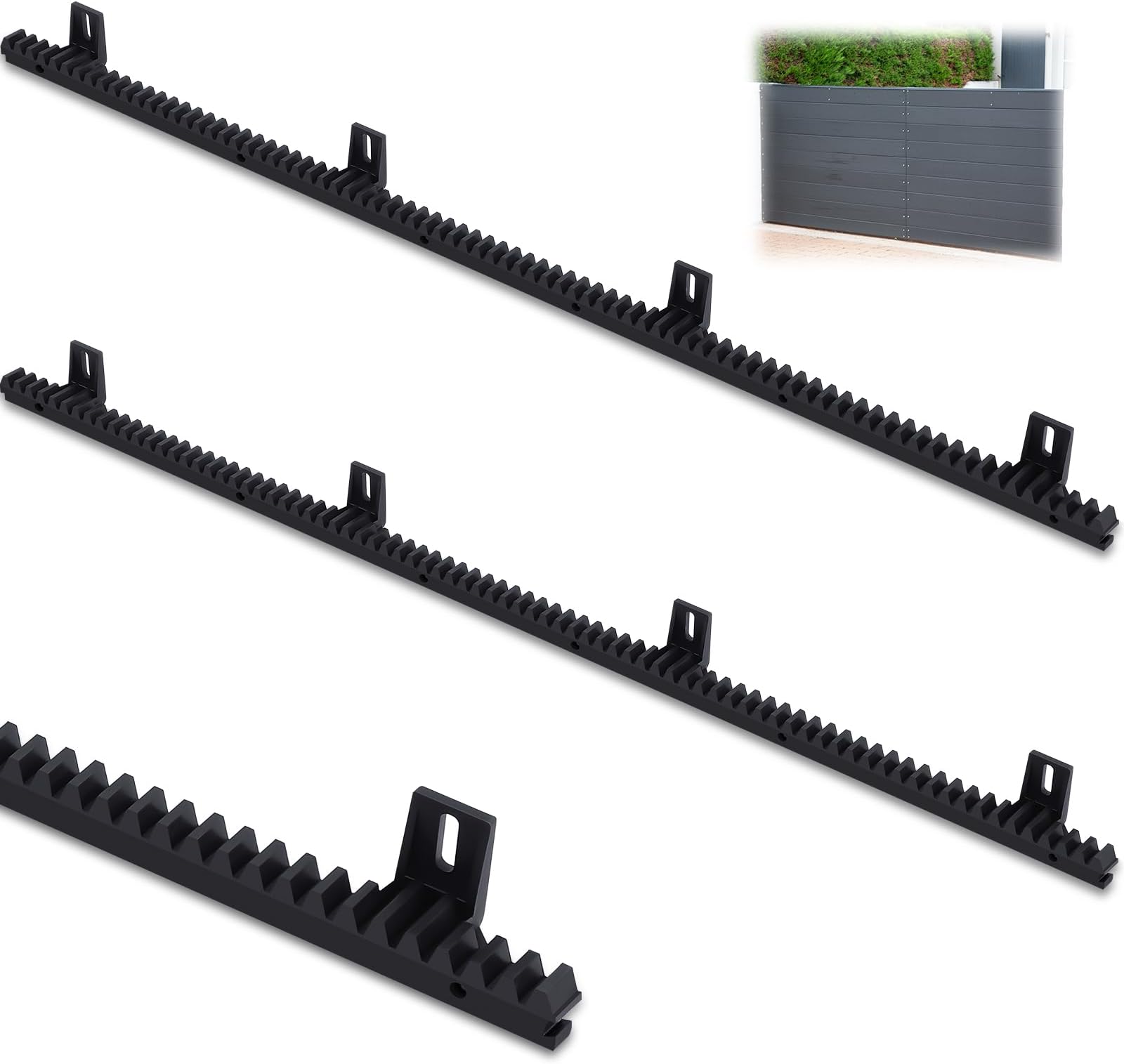 Amazon.com: YILIKISS 4pc Heavy Duty Gear Rack Including Mounting ...