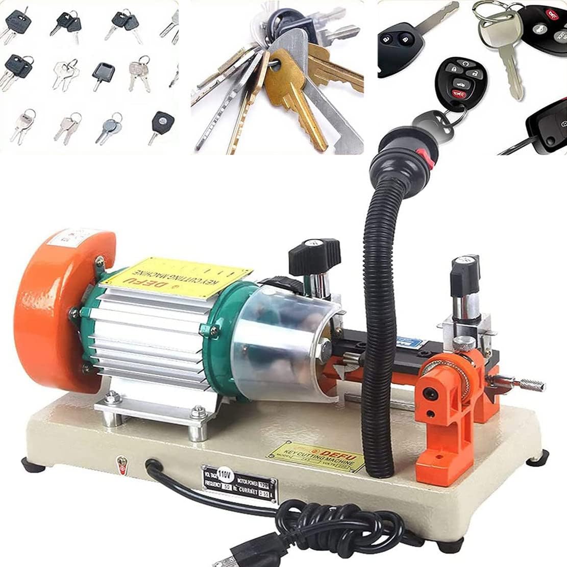 Amazon.com: Professional Key Copy Duplicating Machine, Horizontal Key Cutter Cutting Drill ...