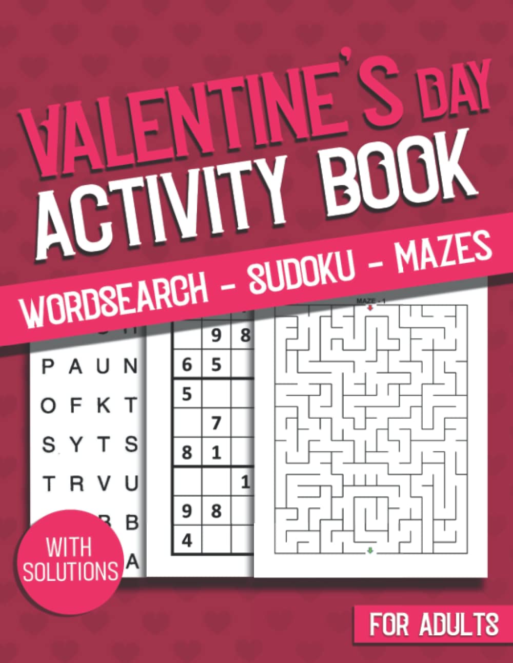 Valentines Day Activity Book For Adults: Fun Valentines Day Activity ...
