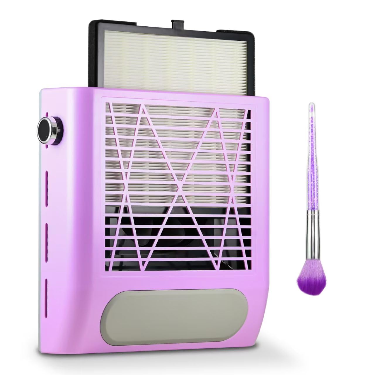 Amazon.com: Nail Dust Collector with Reusable Filter & Brush, 80W ...