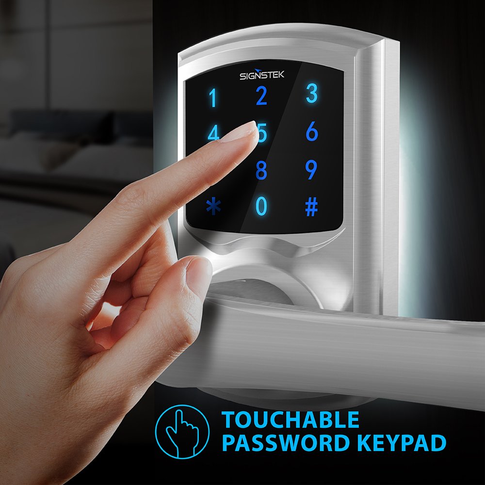 Buy Signstek Digital Electronic Touchscreen Keypad Security Entry Door ...