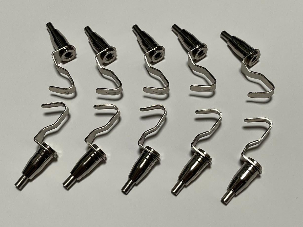 Amazon | geneX ピクチャーレール用 ワイヤーフック 20個セット ピクチャーレール用の調節自在な吊下げフック | 額受・ピクチャーハンガー