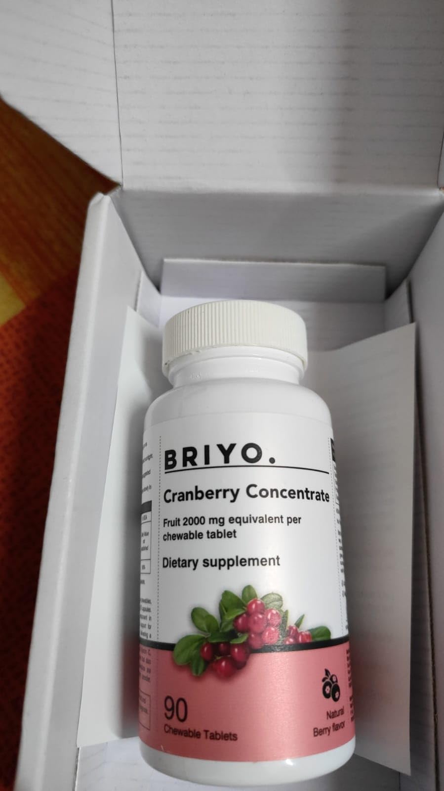 Buy Briyo Cranberry Concentrate Chewable Tablets (Equivalent To 2000 Mg ...