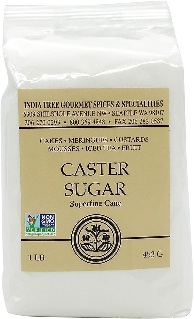 Amazon.com: India Tree Superfine Caster Baking Sugar, 1 lb. bag ...