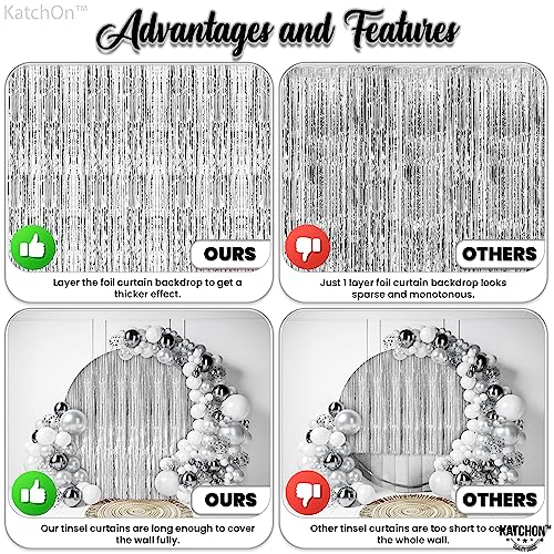 Snapklik.com : XtraLarge 64x8 Feet Silver Backdrop - Pack Of 2 Silver ...