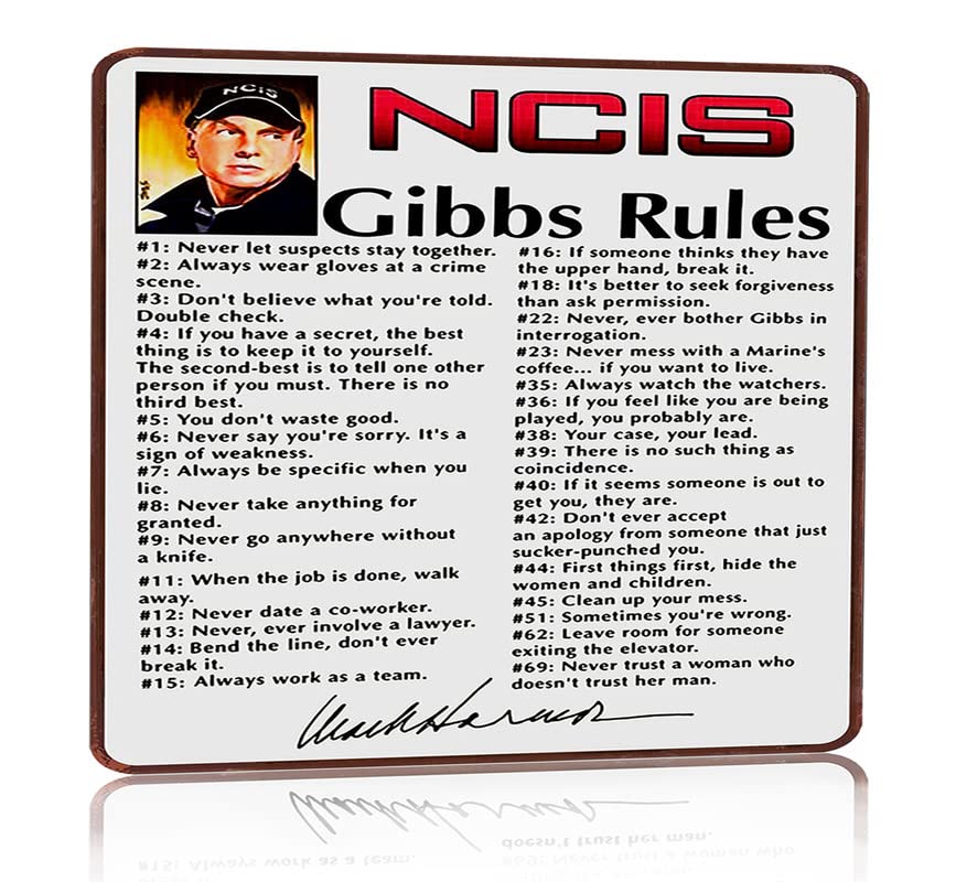 Ncis Poster Gibbs Rules