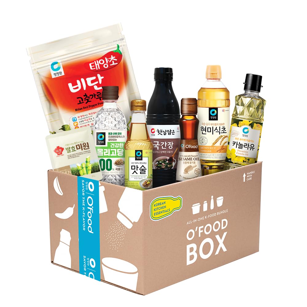 Buy O'Food Box Korean Kitchen Essentials, All In One Korean Ingredients ...
