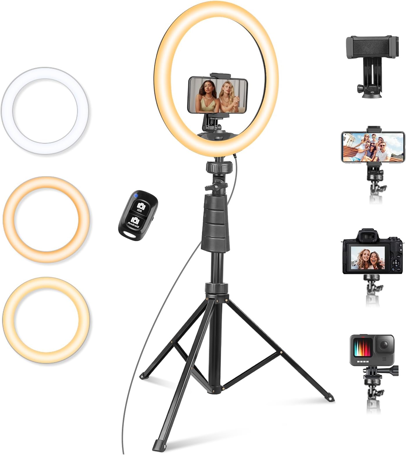 Amazon.com: 13 inch Ring Light with Floor Stand(Ringlight Kit Totally ...