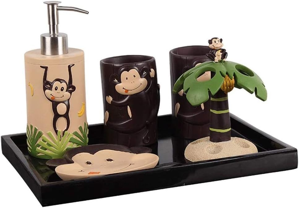 Amazon.com: Soap Dispenser Hand Soap Dispenser Cute Monkey 5pcs ...