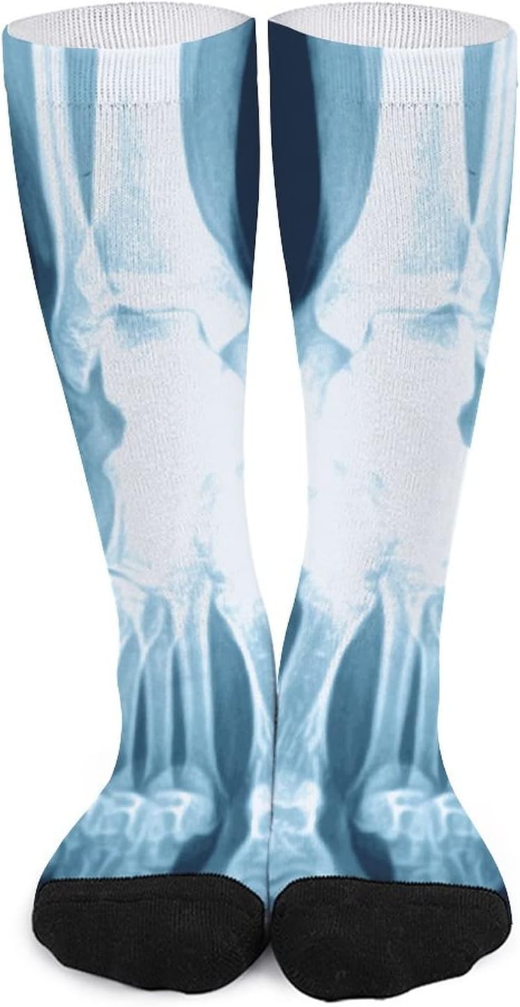 Amazon.com: MYSTCOVER X-ray Bone Feet Skeleton Socks for Women Socks ...