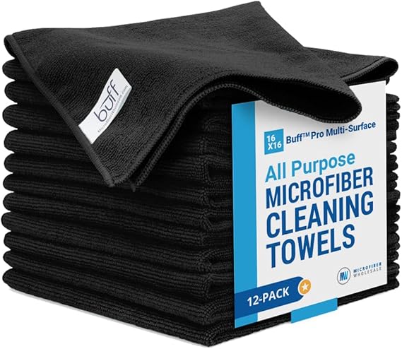 Amazon.com: Buff Pro Multi-Surface Microfiber Towel – 12 Pack | Premium ...