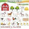 Amazon.com: Haooryx 134Pcs Back to School Farm Animal Bulletin Board ...