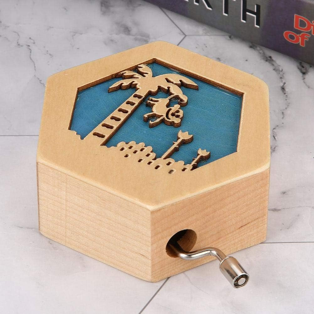 Annjom Hand Crank Musical Box, Musical Jewelry Box Musical Box, Hand ...
