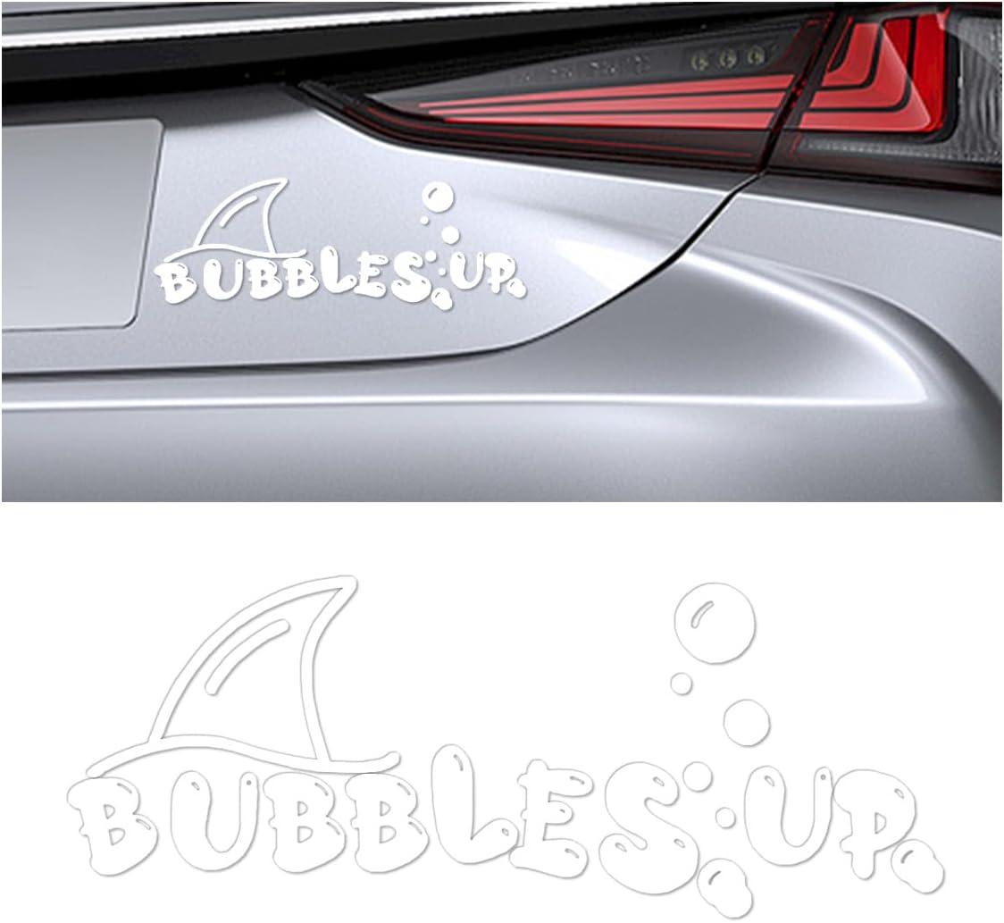 Amazon.com: KITUREK 7.01×2.79 Inch Bubbles Up Car Sticker Decal ...