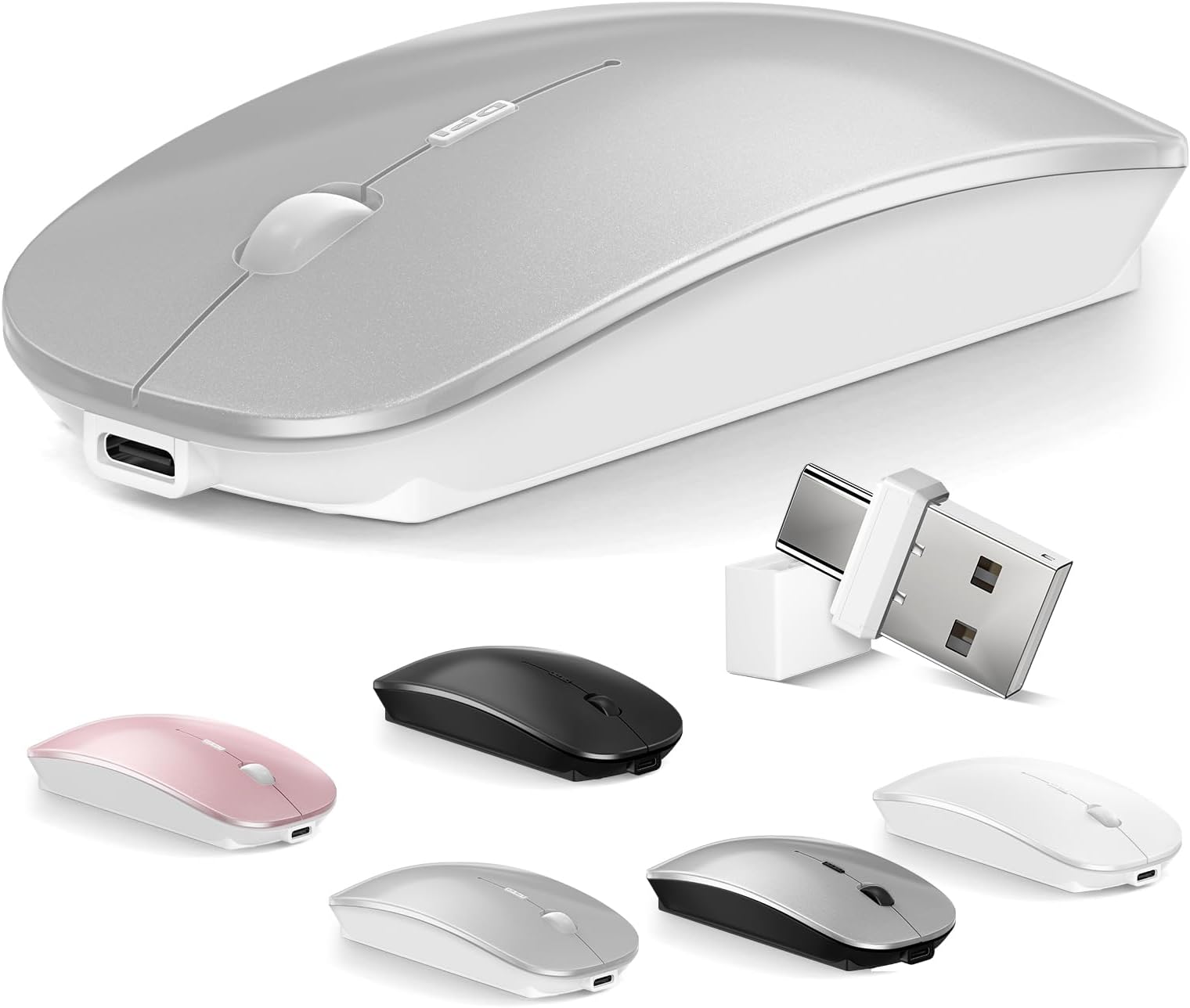 Amazon.com: Bluetooth Wireless Mouse for MacBook Air Mac Pro Laptop ...