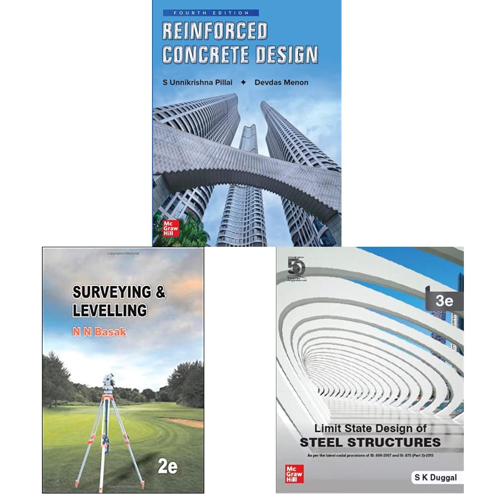 Buy Reinforced Concrete Design | 4th Edition & Surveying and Levelling ...