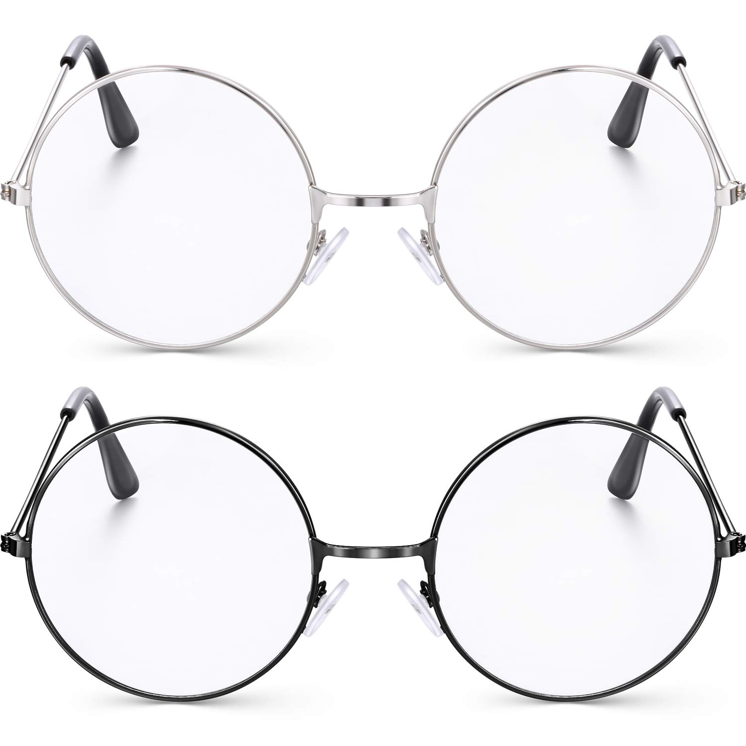 Snapklik.com : Bememo 2 Pairs Of Round Wizard Costume Glasses, Witch ...