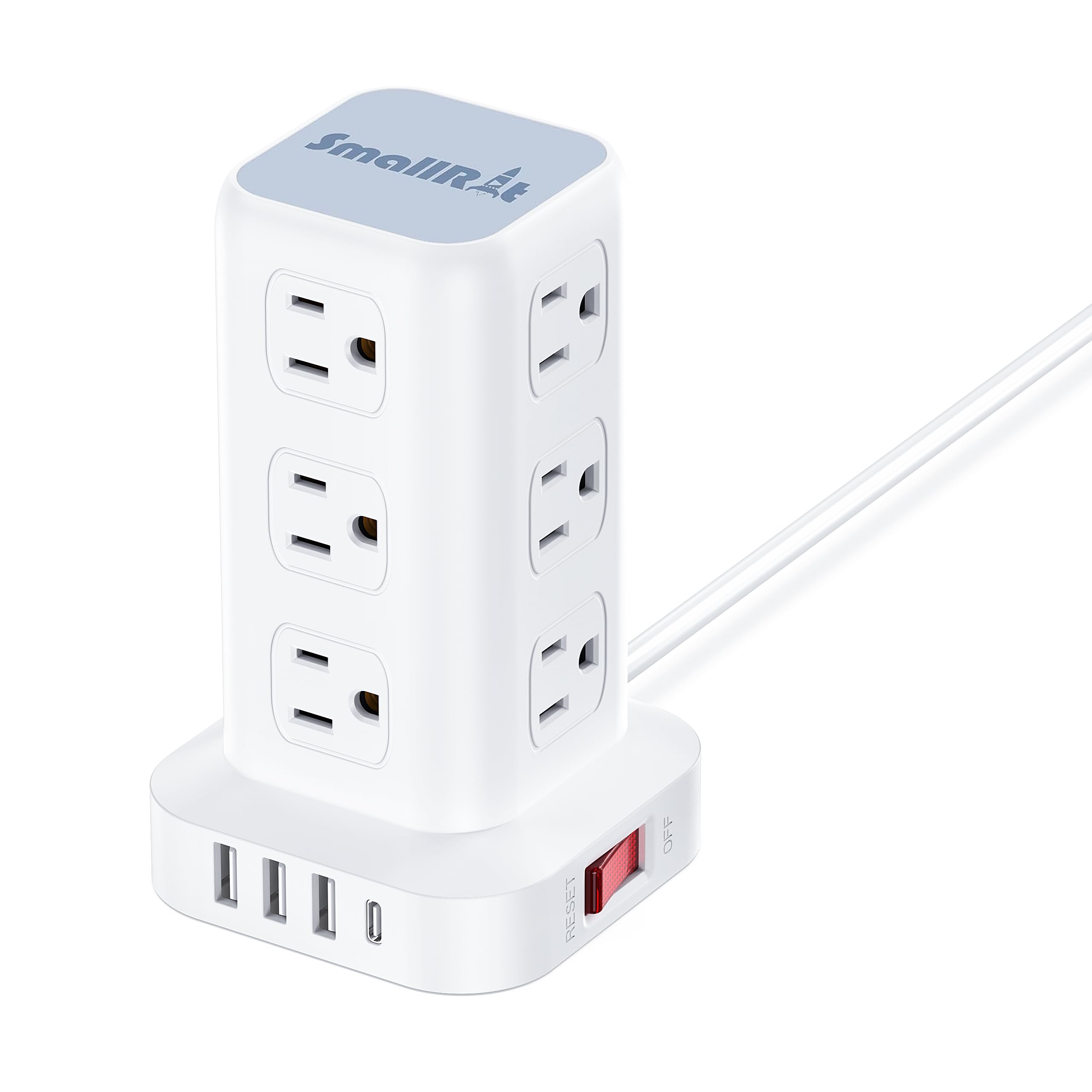 Amazon.com: PD 20W USB C Surge Protector, Mini Power Strip Tower Travel ...
