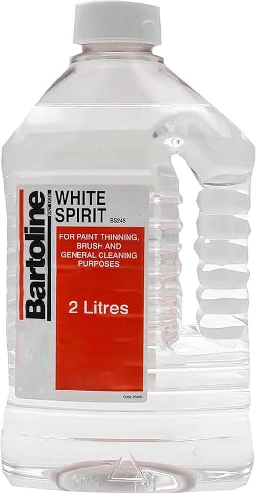 White Spirit 2 litres Multi-Purpose Paint Solvent for Stripping Paint ...