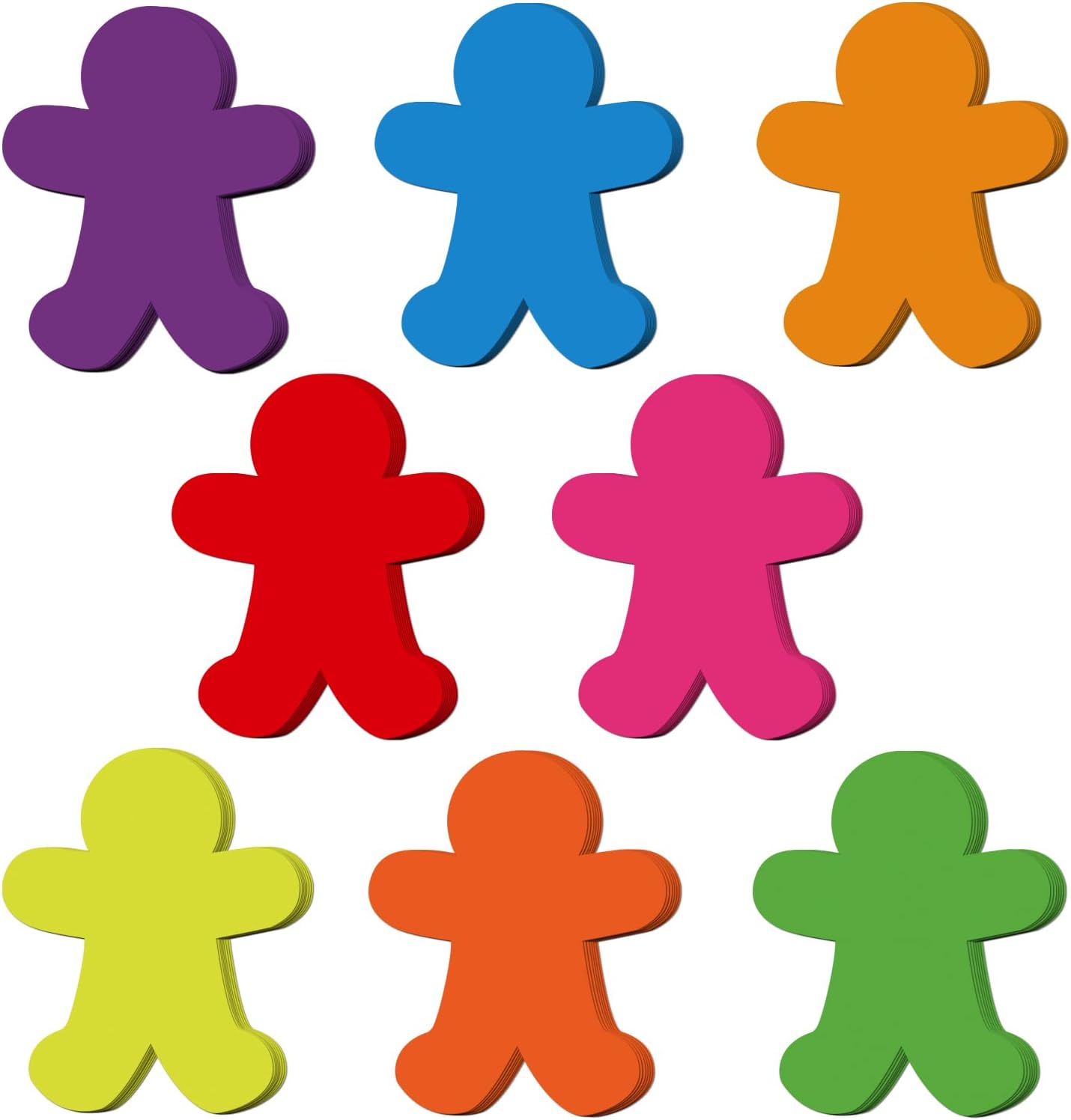 Amazon.com: 72 Pieces People Cutouts Paper People Shape Cut-Outs ...