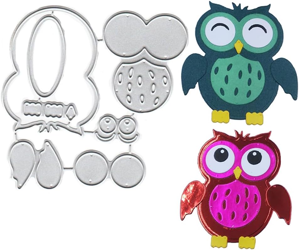 Amazon.com: Metal 1 PCS Owl Falcon Hawk Die Cuts Cutting Dies Embossing ...