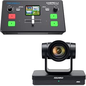 Amazon.com: FEELWORLD LIVEPRO L1 V1 Video Switcher and UHD4K12X PTZ ...