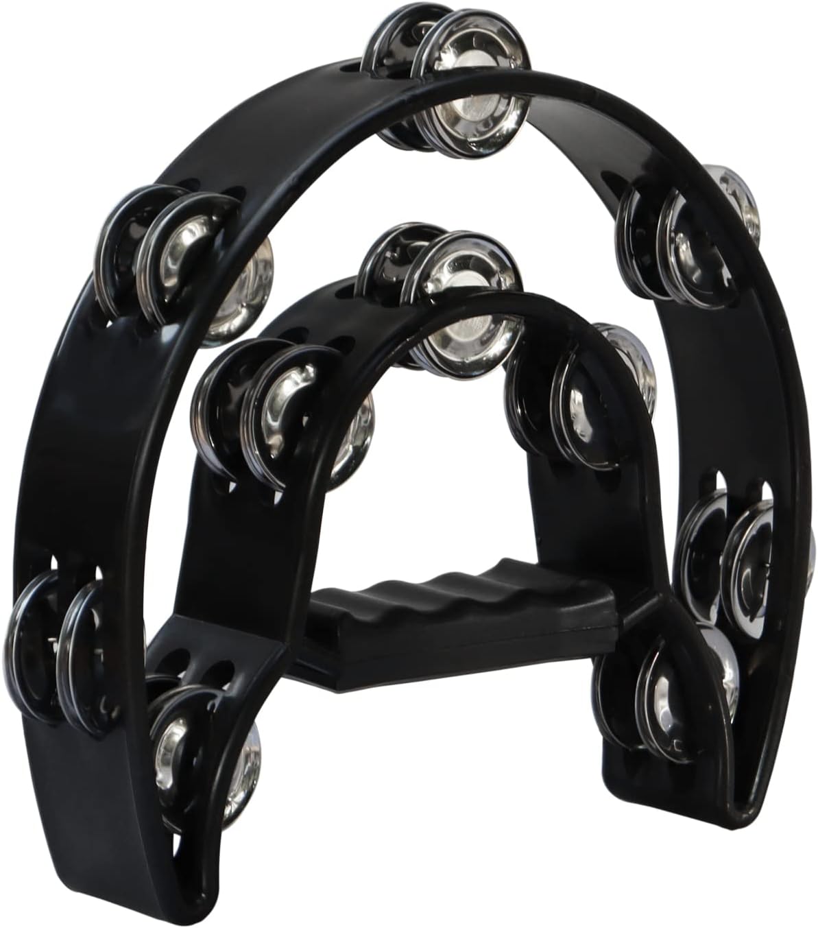 Amazon.com: Luvay 9" Double Row Tambourine - Metal Jingles Hand Held ...