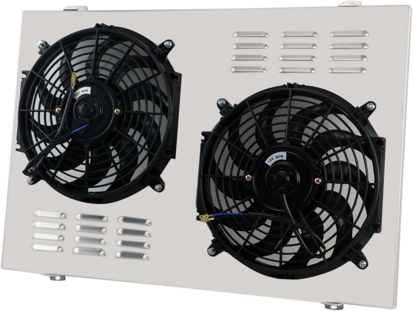 CU716 Aluminum Radiator Shroud with Electric Fan for 1973-1991 Chevy C/K C10 C20 K10 K20 GMC ...