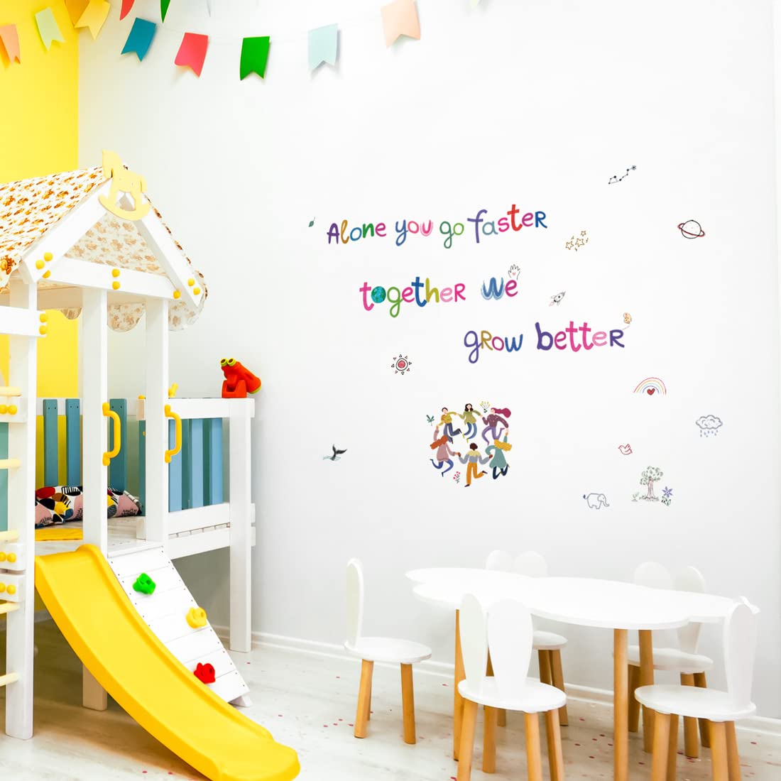 TIMBER ARTBOX Inspirational Classroom Decor – Together Grow Better ...