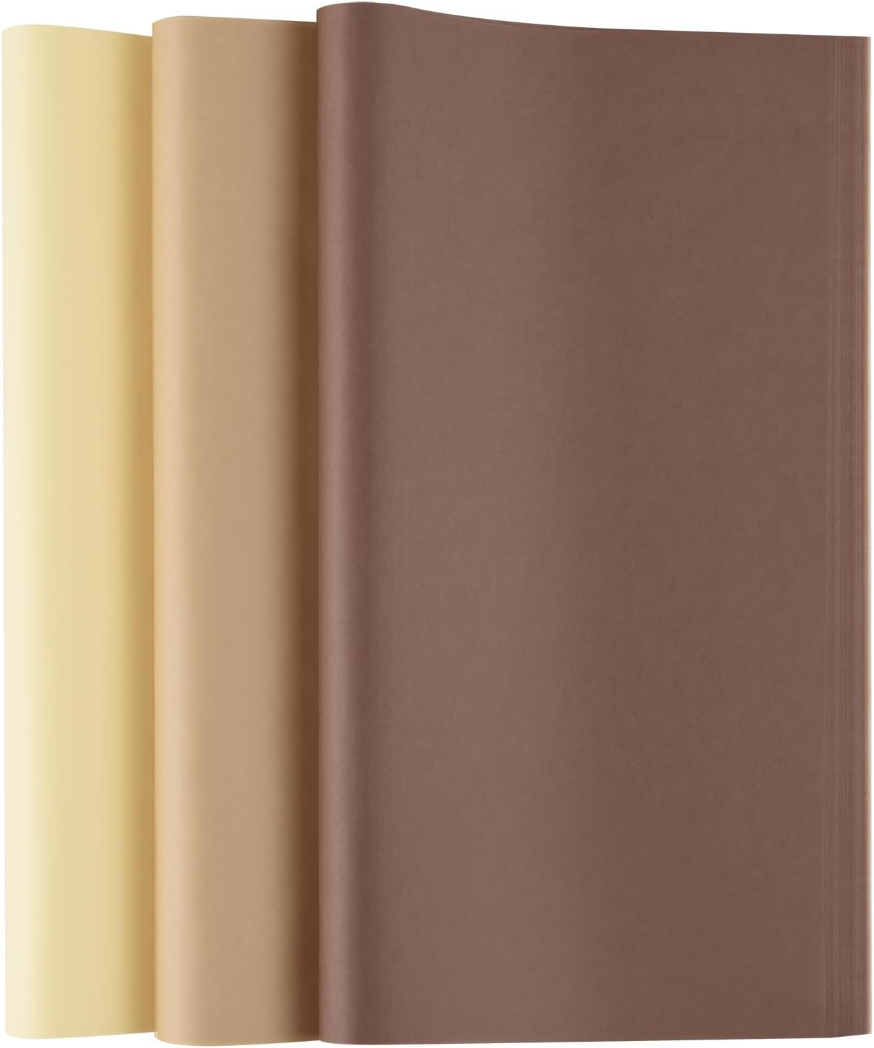 Amazon.com: Bouiexye 60 Sheets Kraft Brown Tissue Paper Multicolor ...