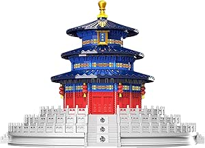 Geniteen Chinese Architecture Building Blocks, Creative Classical Architecture Model Micro ...