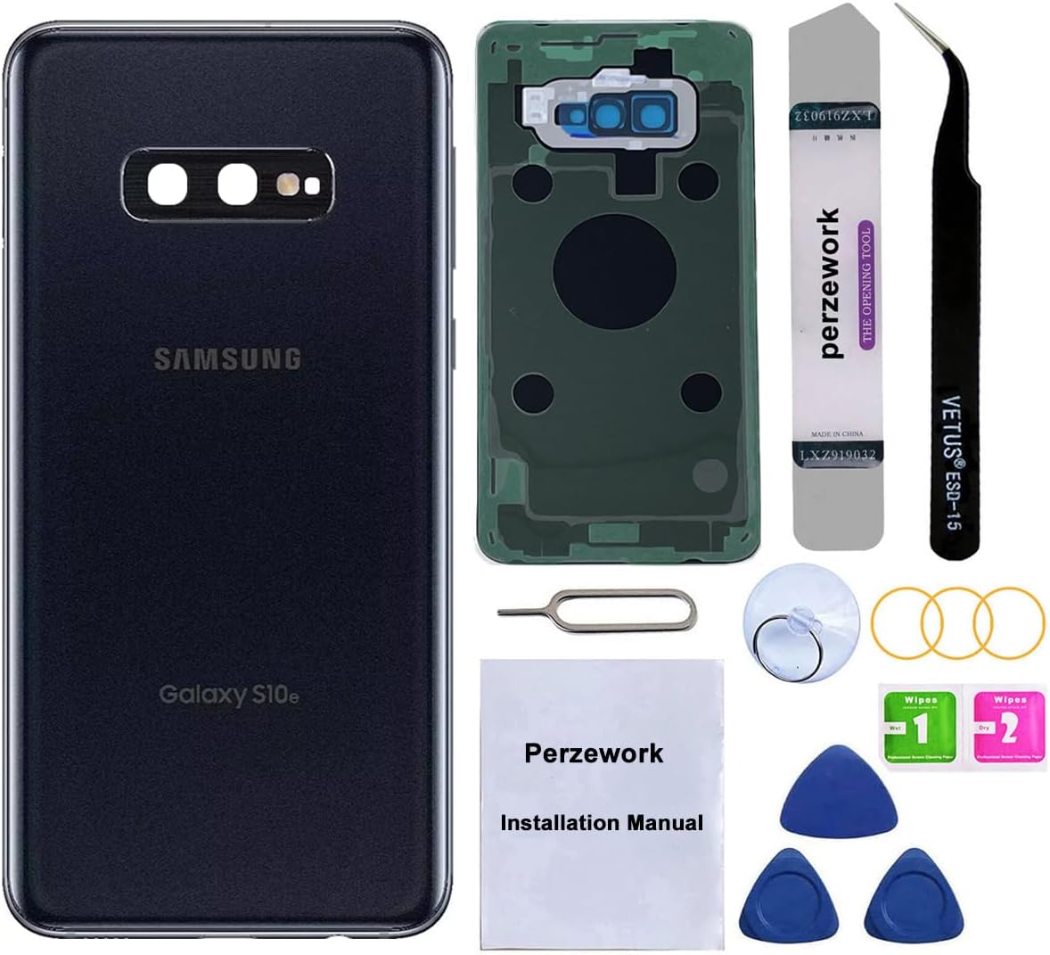 Amazon.com: Perzework Rear Back Glass Replacement for Samsung Galaxy ...