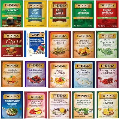 Amazon.com : Twinings Herbal & Decaf Tea Variety Pack - Decaf Tea ...