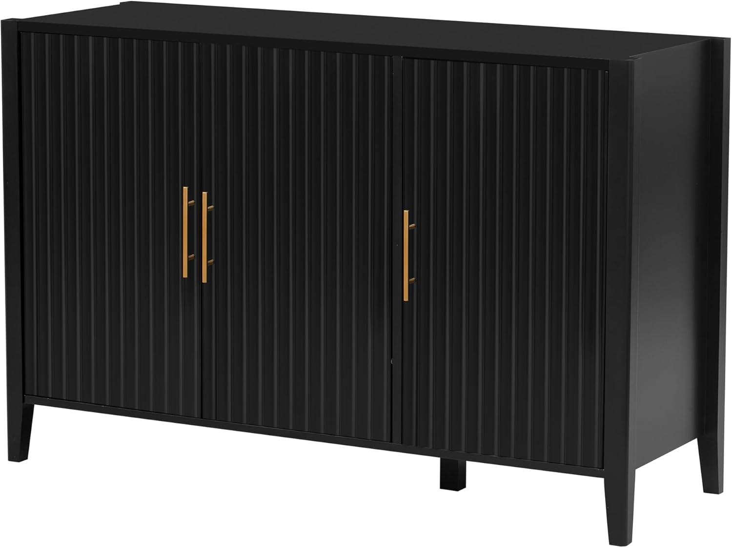 Amazon.com - 48" Fluted Sideboard Buffet Cabinet with Storage,Doors ...