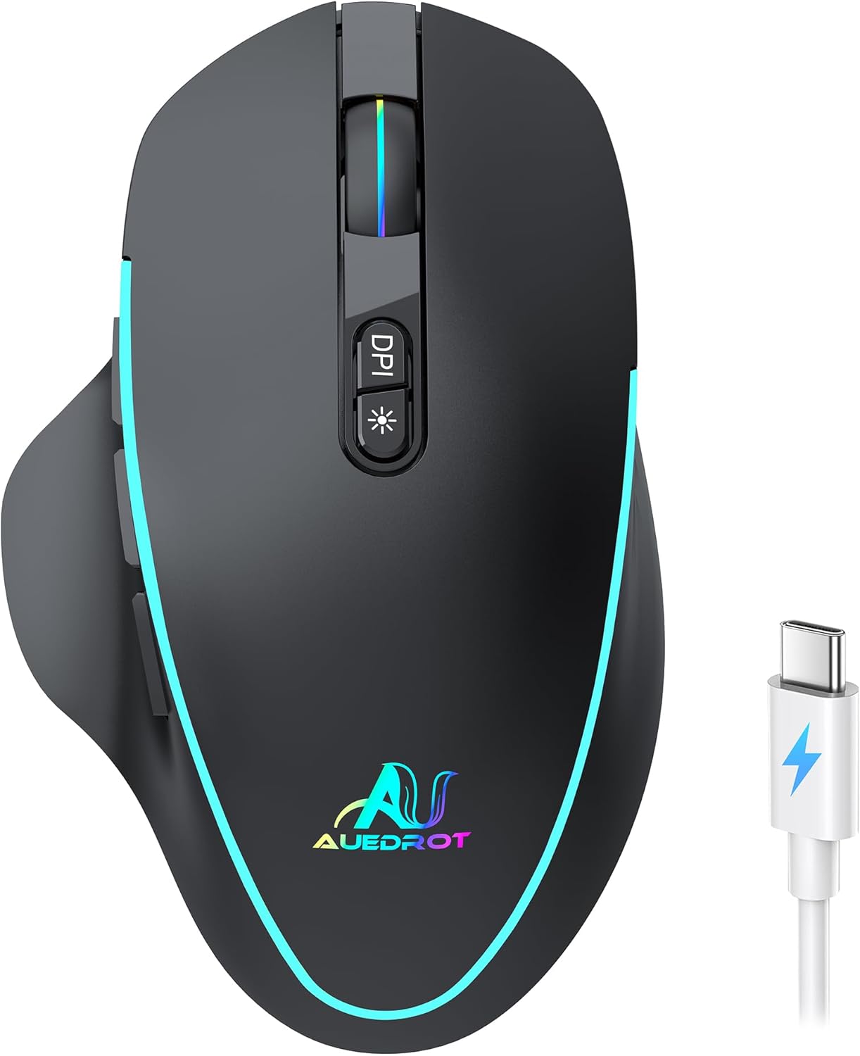 AUEDROT Wireless Mouse Jiggler Undetectable Mouse with Jiggler Built-in ...