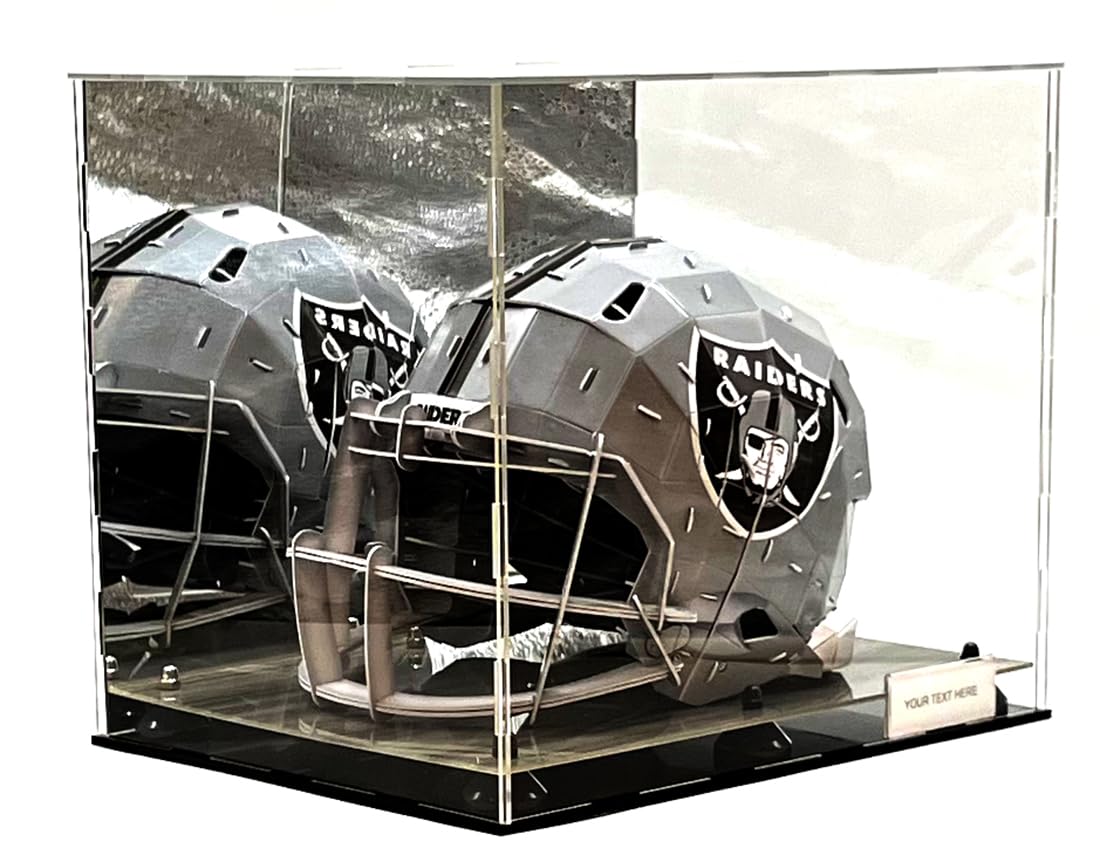 Amazon.com: Football Helmet Acrylic Display Case Box Mirror 2 Level ...