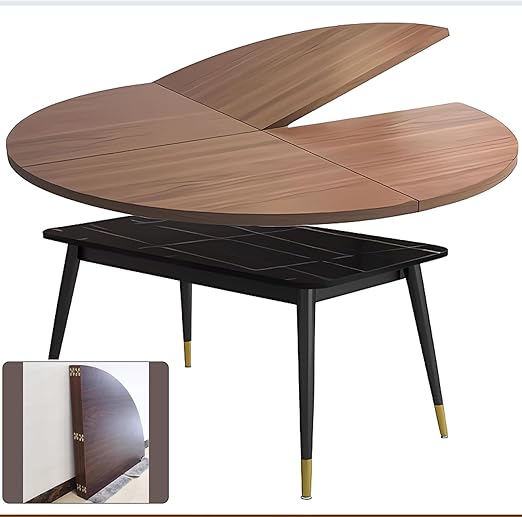 Amazon.com: Large Round Foldable Table Top, 47.2 ” Diameter Portable ...