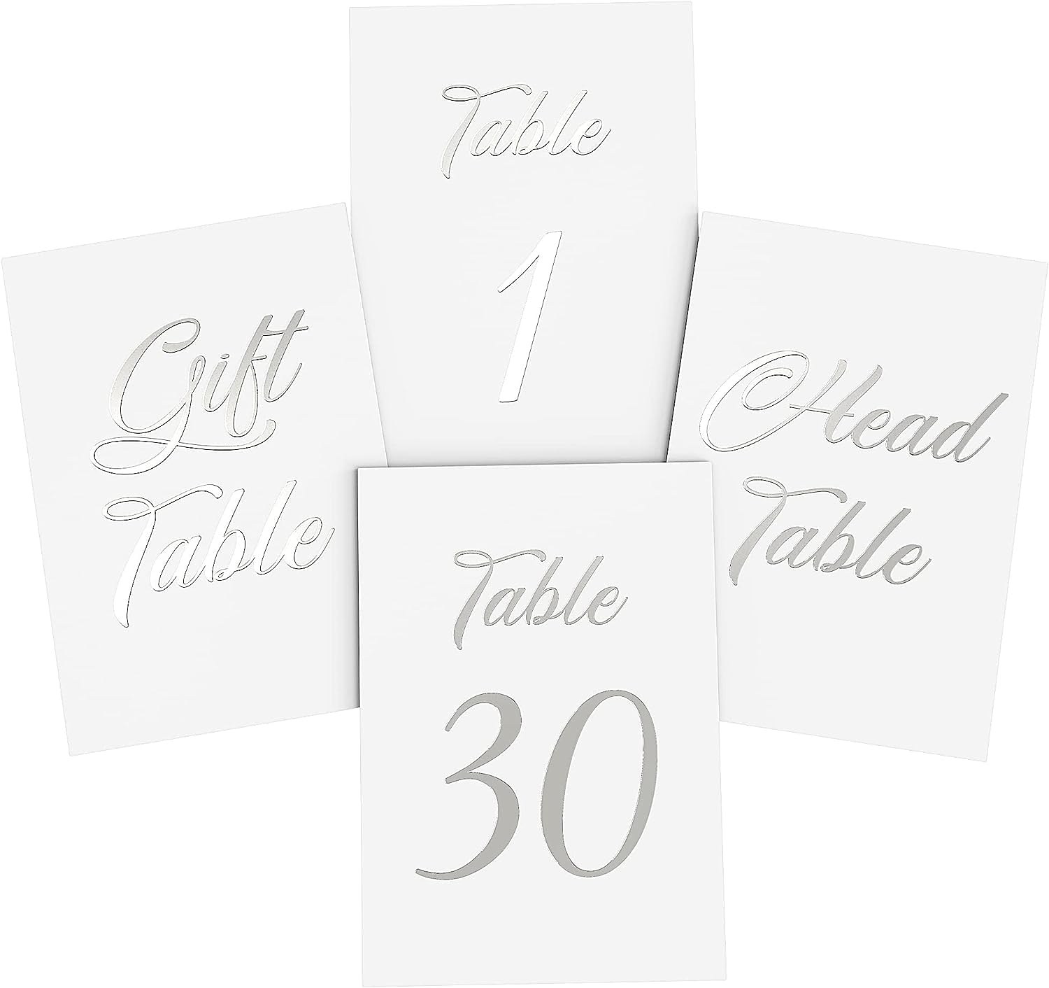 BSTMOME Table Numbers 1-30 for Wedding Reception - Foil Table Number ...