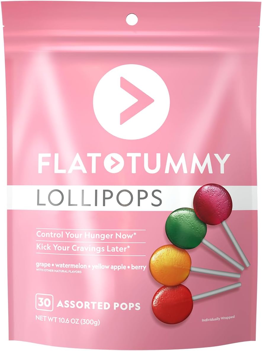 Amazon.com: Flat Tummy Lollipops, Pack of 30 – Crush Cravings and Avoid ...