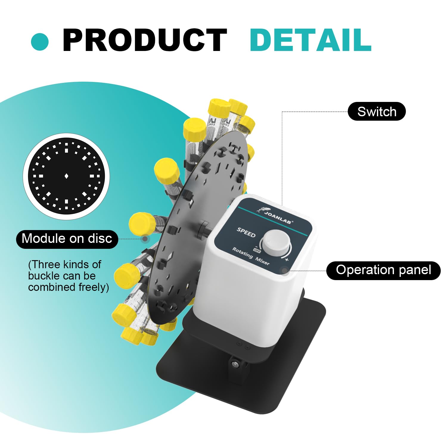 Snapklik.com : Digital Lab Rotary Rotating Mixer Tube Mixer Shaker For ...